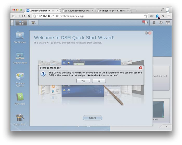 Getting started with a Synology DS214se NAS